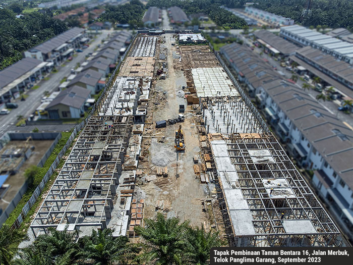 Status Terkini Taman Bentara 16 - Rumah Teres 2 Tingkat & 1 Tingkat - Mega 3 Housing