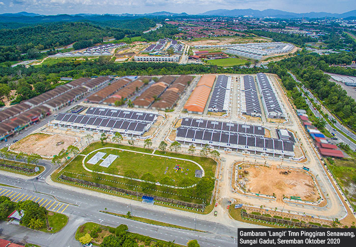 Status Tapak Pembinaan Taman Pinggiran Senawang - Mega 3 Housing