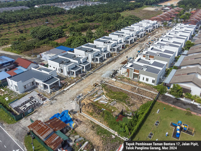 Perkembangan Terbaru Taman Bentara 17 - Rumah Berkembar (Semi-D) Satu Tingkat - Mega 3 Housing