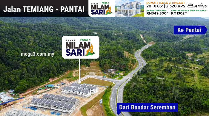 Jalan Pintas TEMIANG - PANTAI Telah Dibuka! - Mega 3 Housing